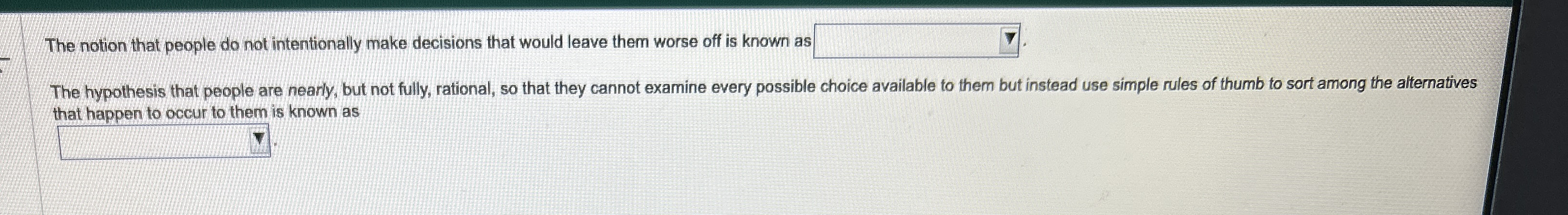 Solved The notion that people do not intentionally make | Chegg.com