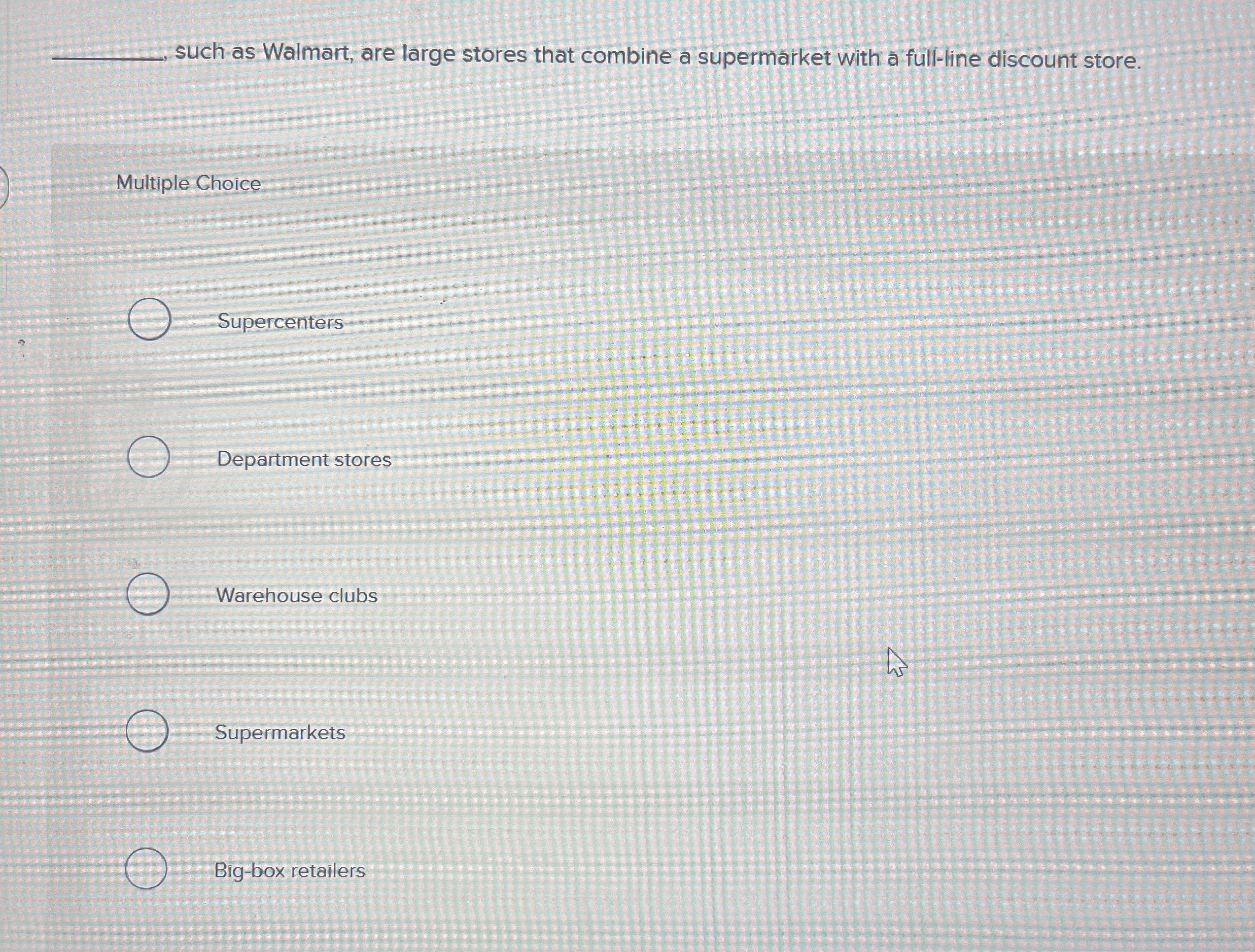 High Quality SOLUTION such as Walmart, are large stores that combine a ...