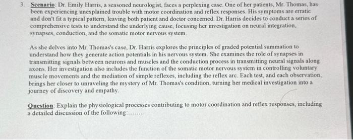 Solved 3. Scenario: Dr. Emily Harris, a seasoned | Chegg.com