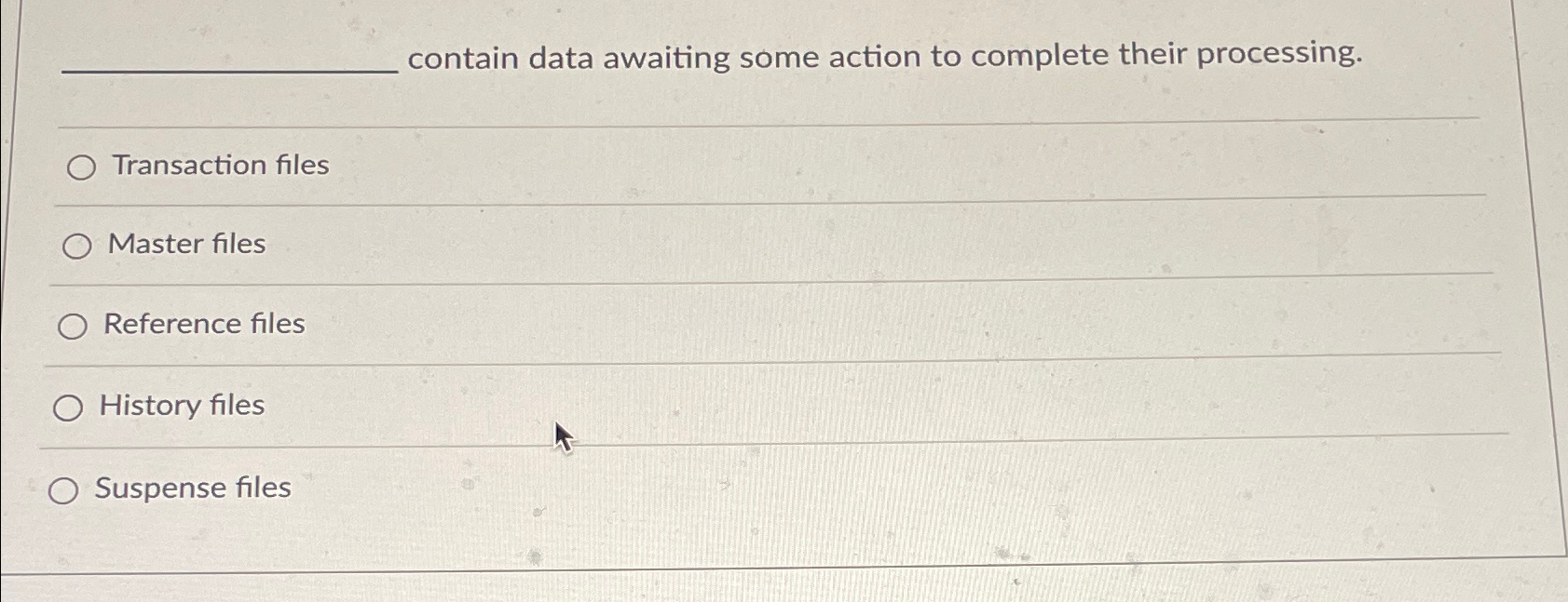 Solved contain data awaiting some action to complete their | Chegg.com