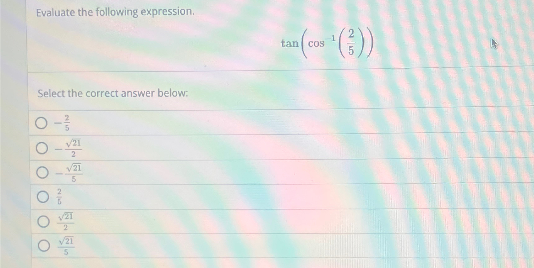 Solved Evaluate the following | Chegg.com