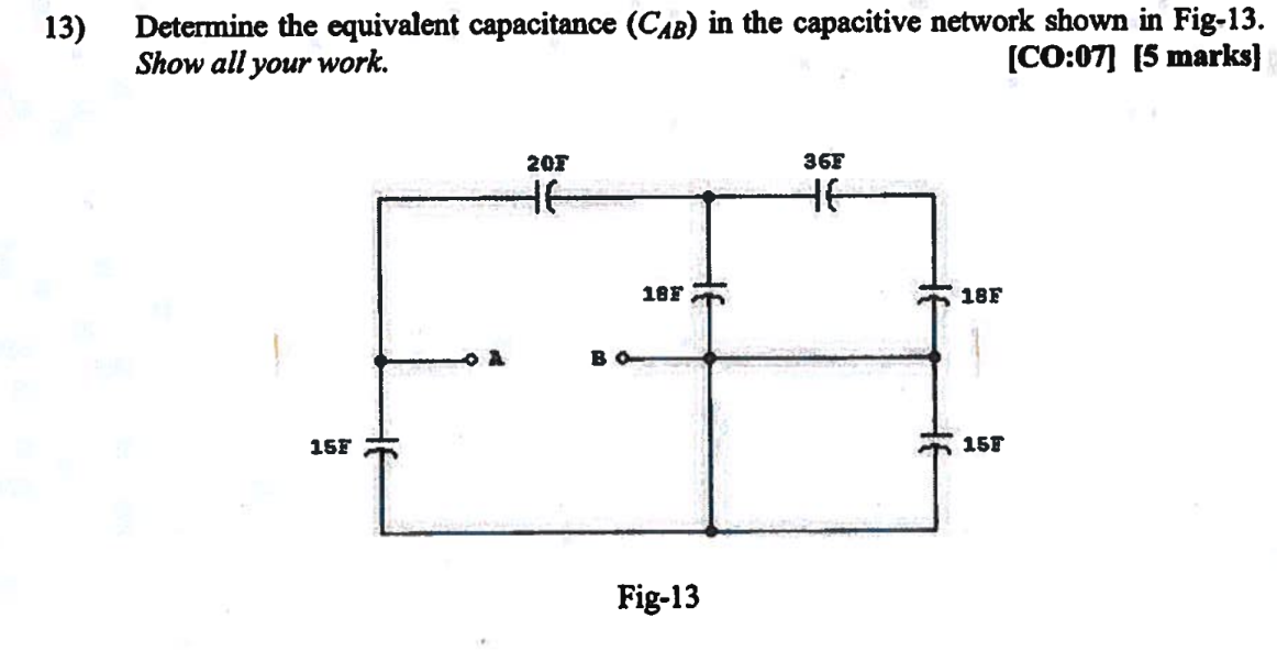 Solved Determine the equivalent capacitance (CAB) ﻿in the | Chegg.com