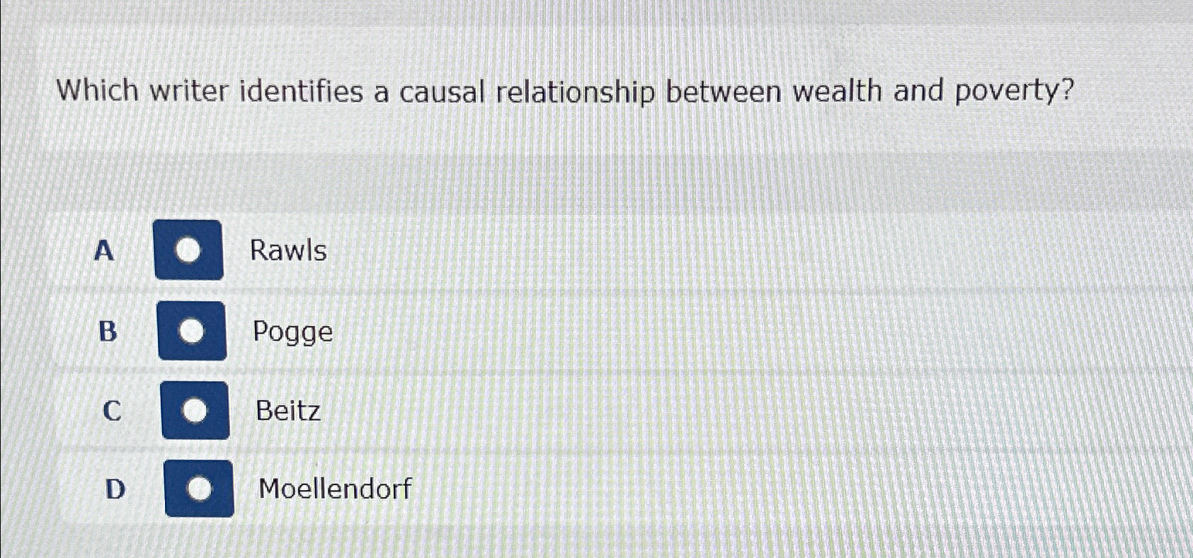Solved Which writer identifies a causal relationship between | Chegg.com