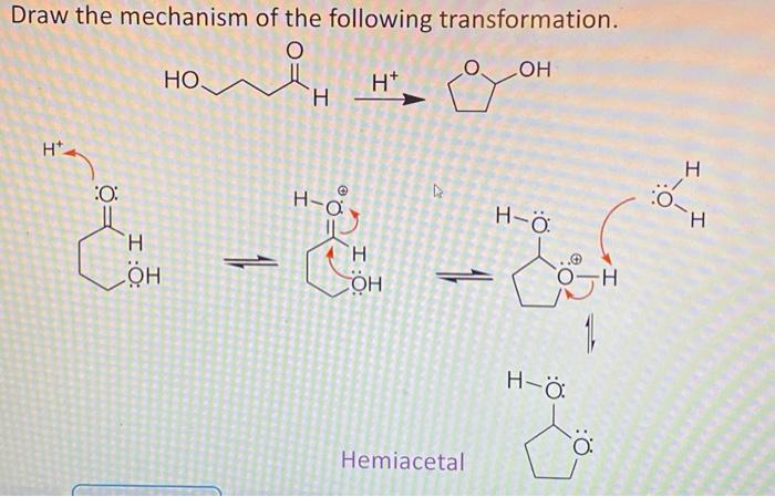 Solved Draw the mechanism of the following transformation. | Chegg.com