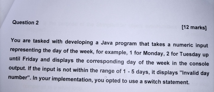 Solved Question 2[12 ﻿marks]You are tasked with developing a | Chegg.com