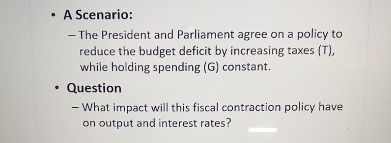 Solved A Scenario:The President and Parliament agree on a | Chegg.com