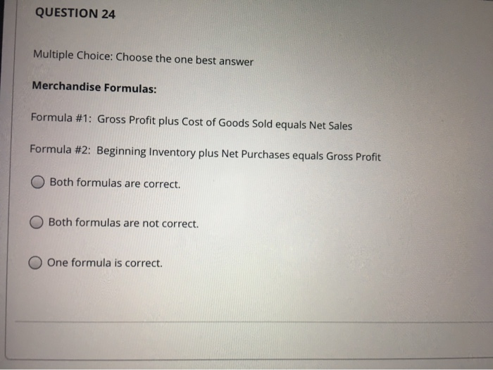 Solved QUESTION 24 Multiple Choice: Choose the one best | Chegg.com