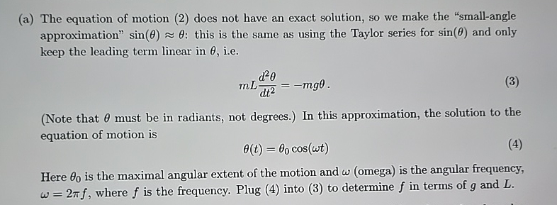 Solved (a) The equation of motion (2) does not have an exact | Chegg.com