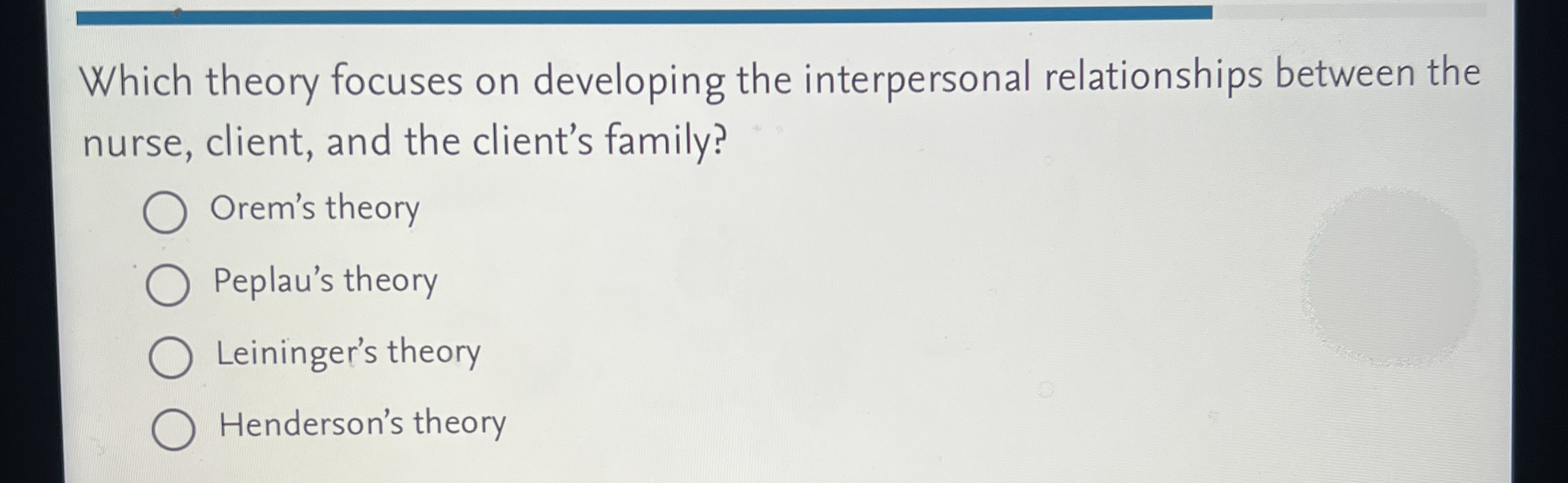 Solved Which theory focuses on developing the interpersonal | Chegg.com