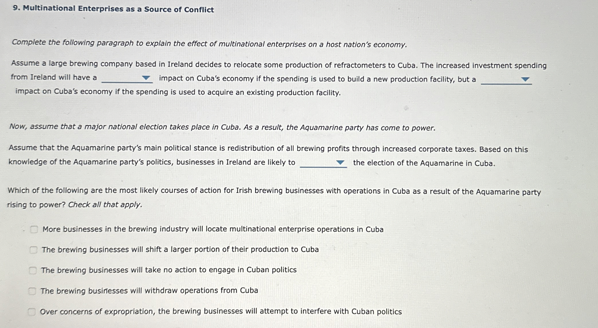 Solved Multinational Enterprises as a Source of | Chegg.com