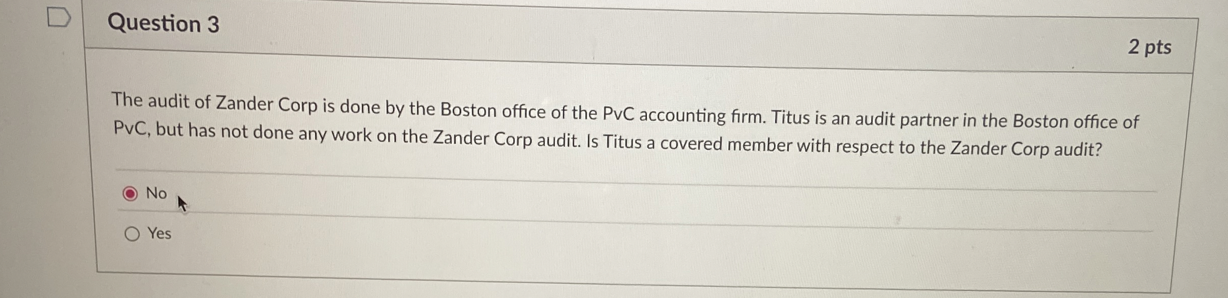 Question 32 ﻿ptsThe audit of Zander Corp is done by | Chegg.com