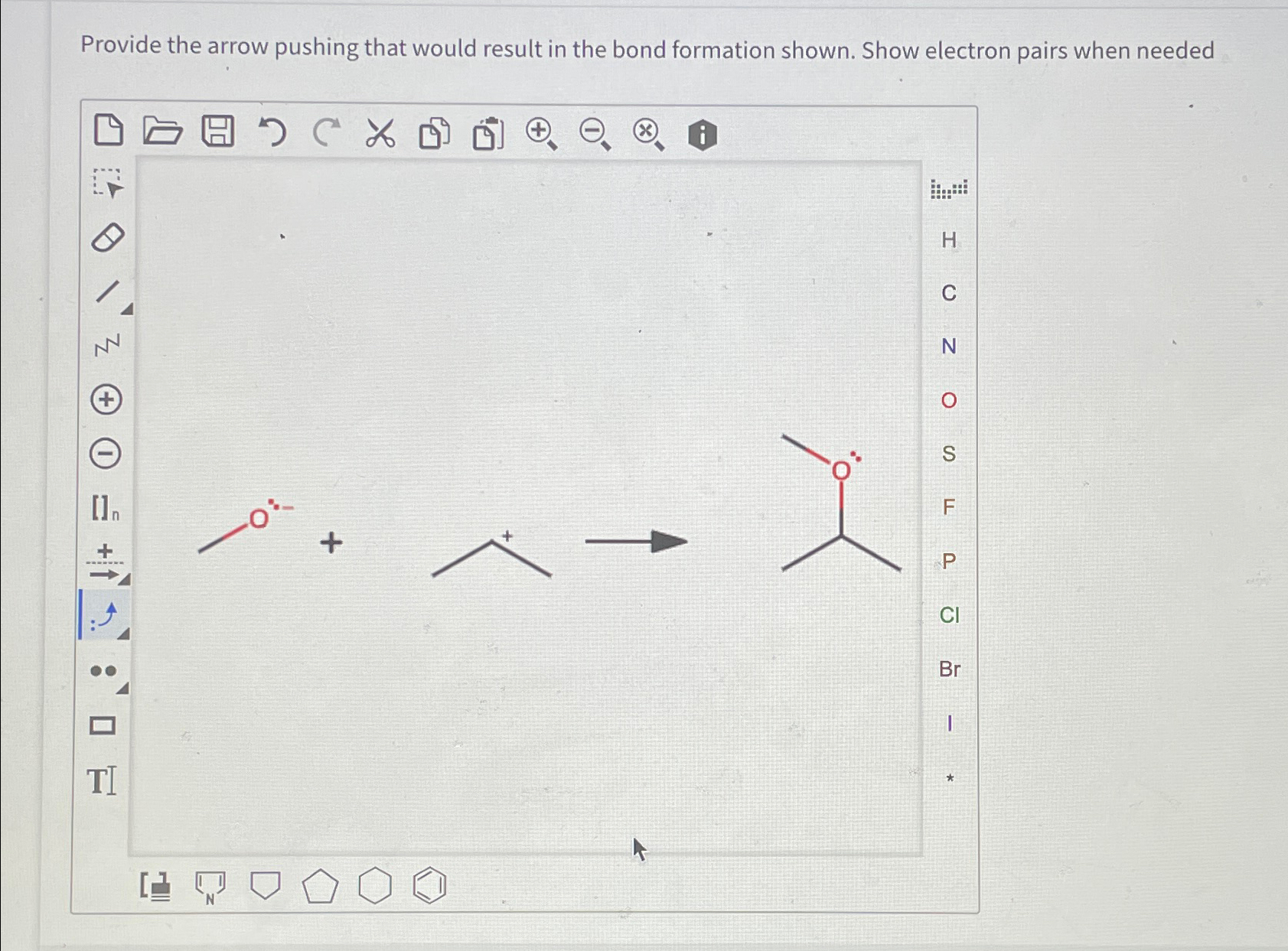 Solved Provide the arrow pushing that would result in the | Chegg.com