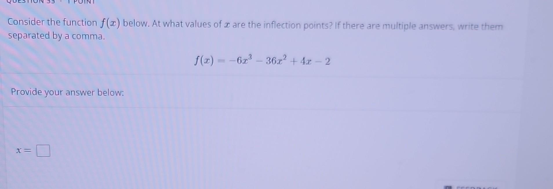 Solved Consider The Function F X Below At What