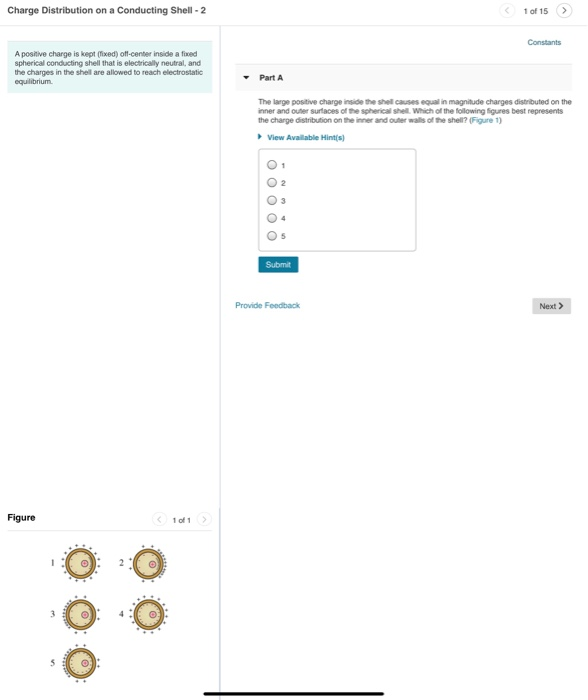 Solved Charge Distribution on a Conducting Shell - 2 1 of 15 | Chegg.com