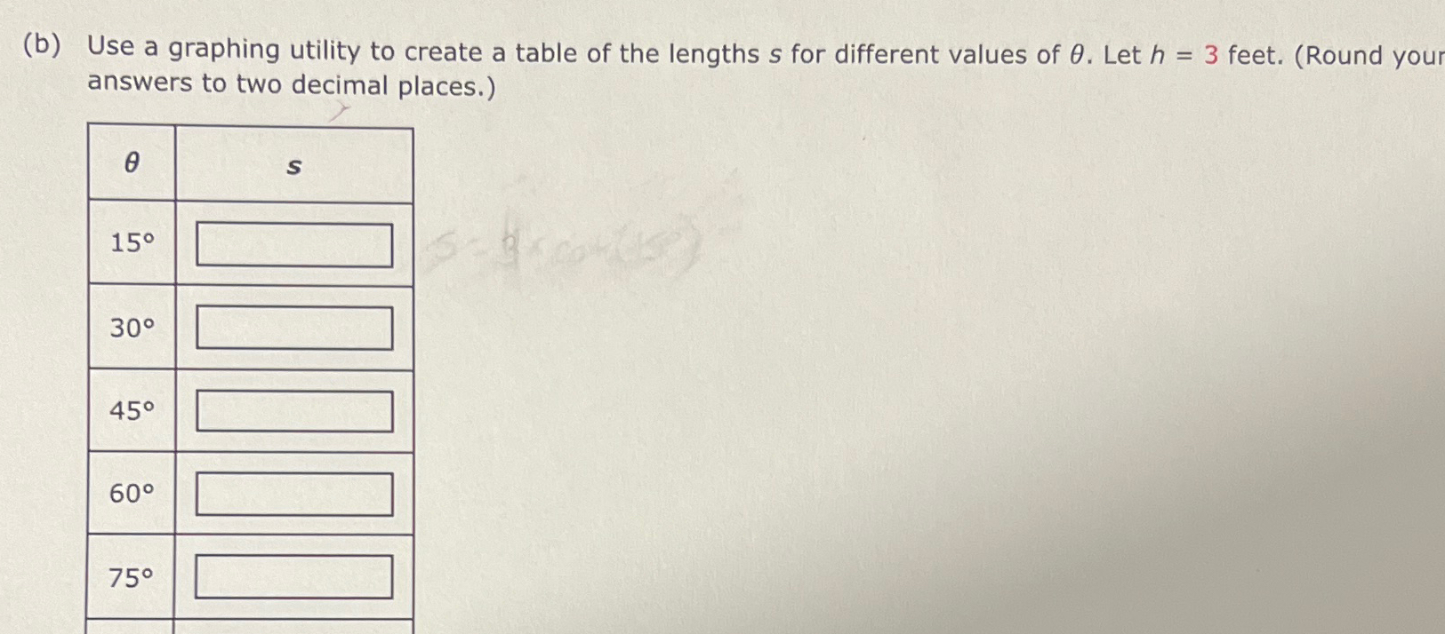 Solved (b) ﻿Use a graphing utility to create a table of the | Chegg.com