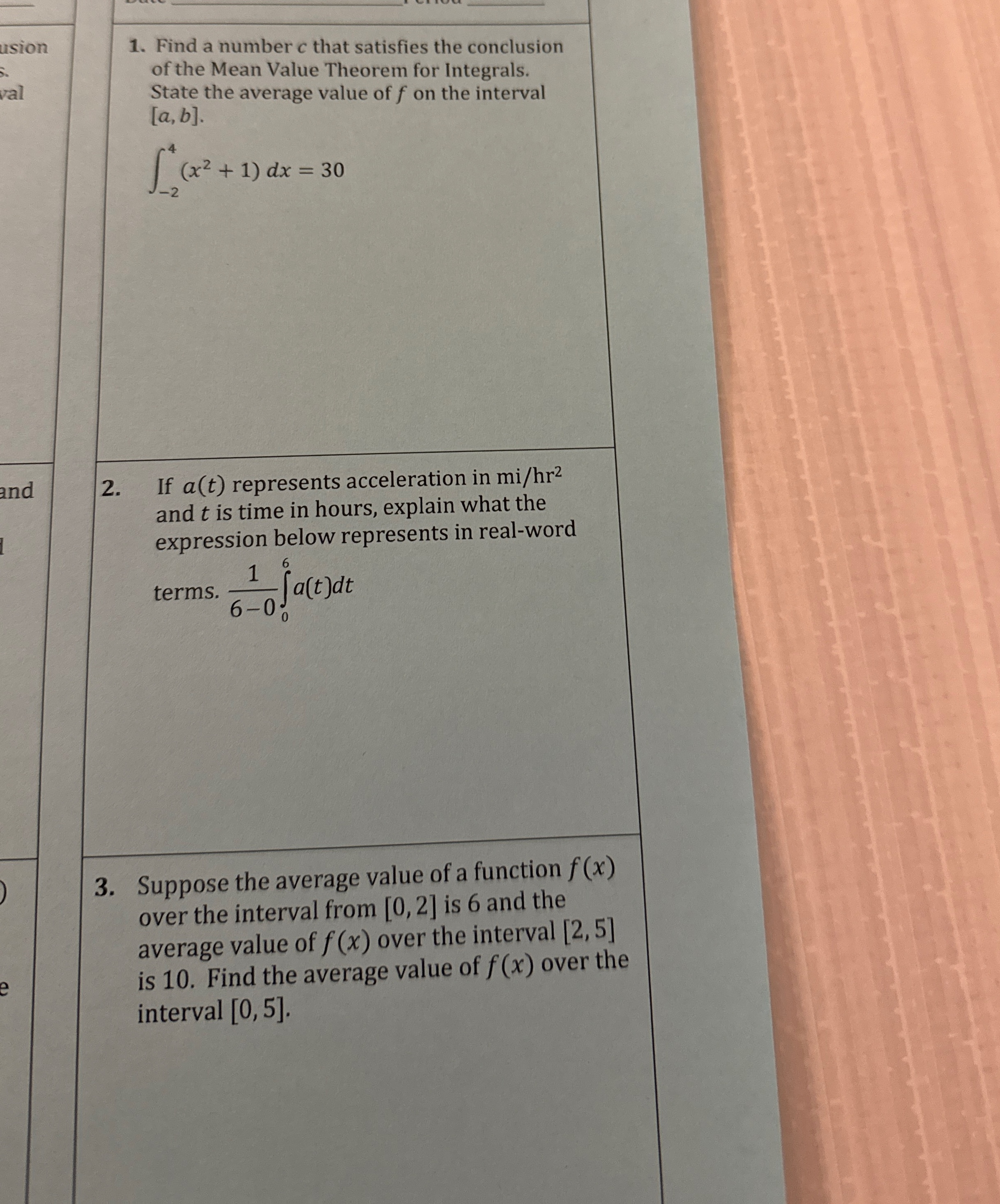 Solved Find a number c ﻿that satisfies the conclusion of the | Chegg.com