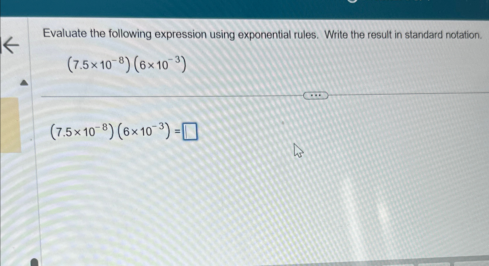 Solved Evaluate the following expression using exponential | Chegg.com