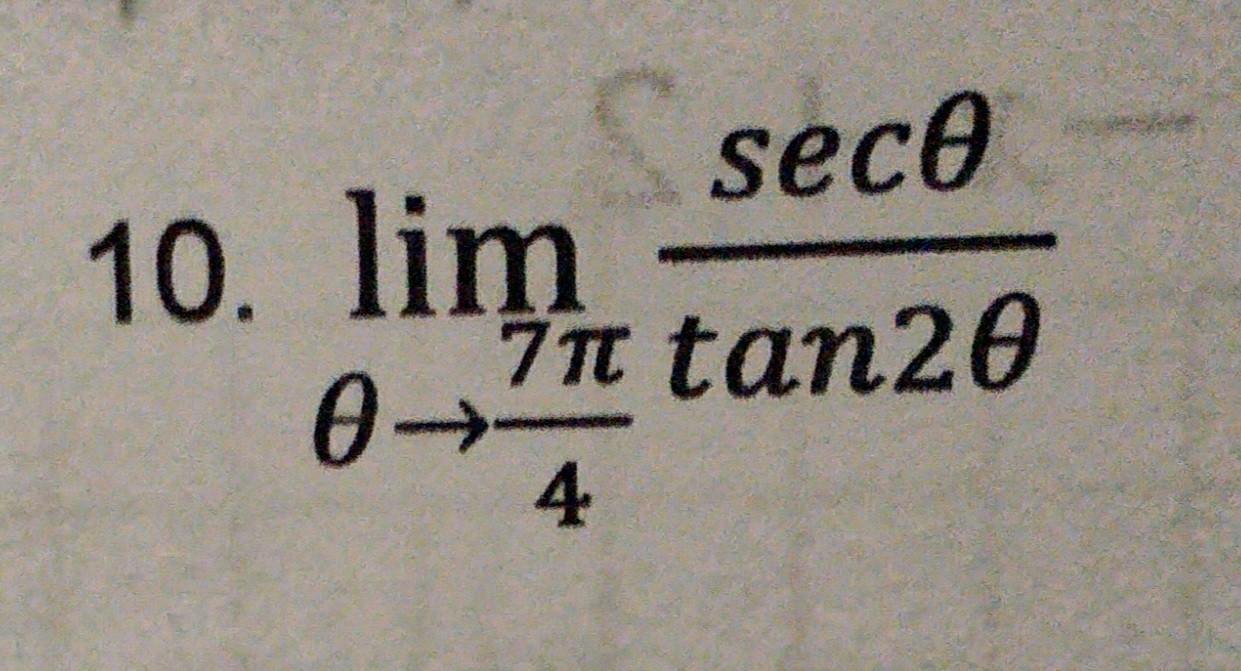 Solved Please solve the limit of the trigonometric function | Chegg.com