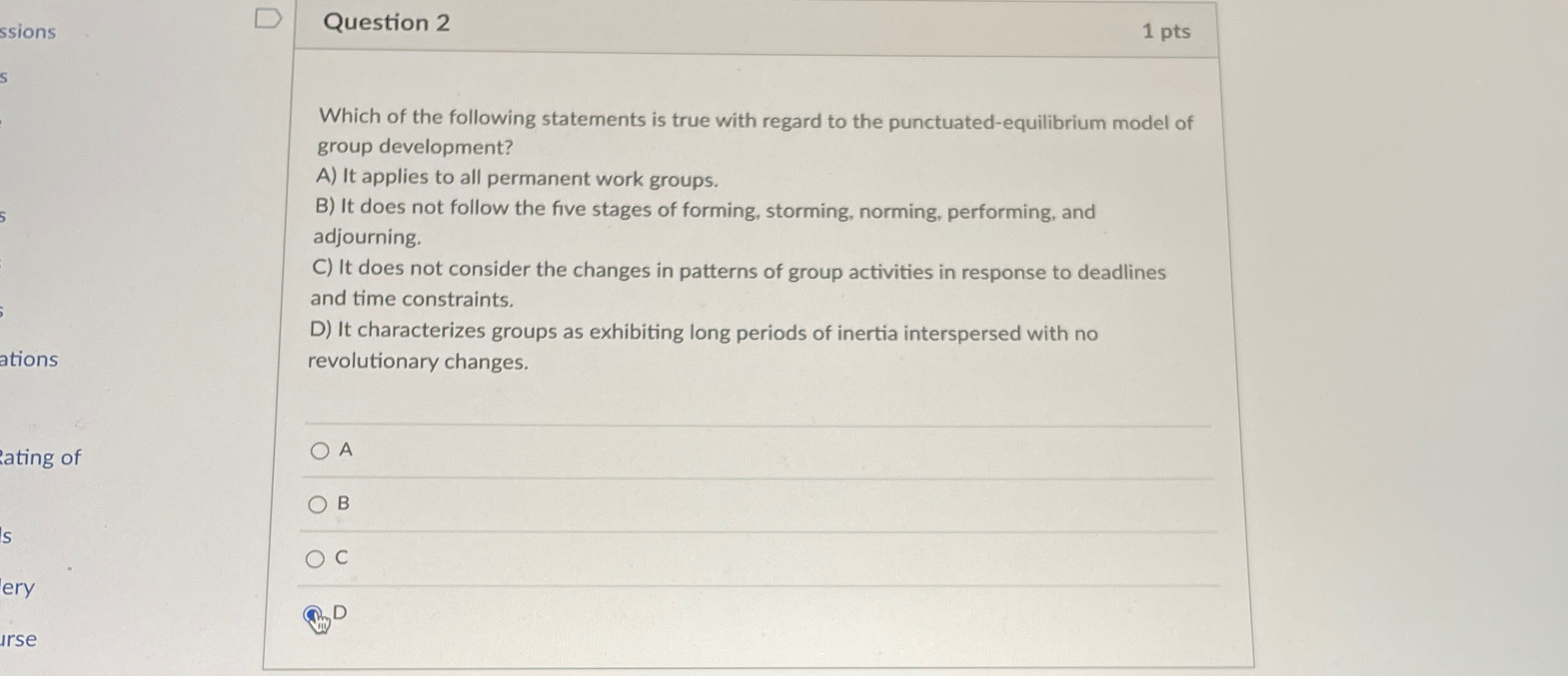 Solved Question 21 ﻿ptsWhich of the following statements is | Chegg.com