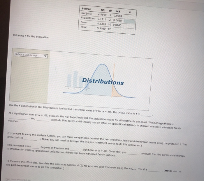 Solved 5. Effect size and multiple comparisons with | Chegg.com