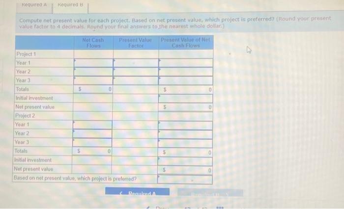 Solved a) compute payback period for each project. Based on | Chegg.com