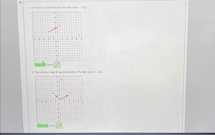 a. A vector it is shown below. Plot the vector | Chegg.com