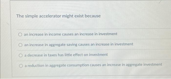 Solved The simple accelerator might exist because an | Chegg.com