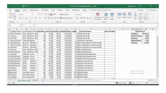 Solved A- Write a nested if function (IFS) to calculate the | Chegg.com