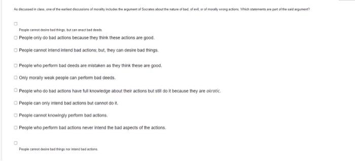 Solved Classify the following actions. Indicate the | Chegg.com