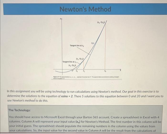 Newton's Method In this assignment you will be using | Chegg.com