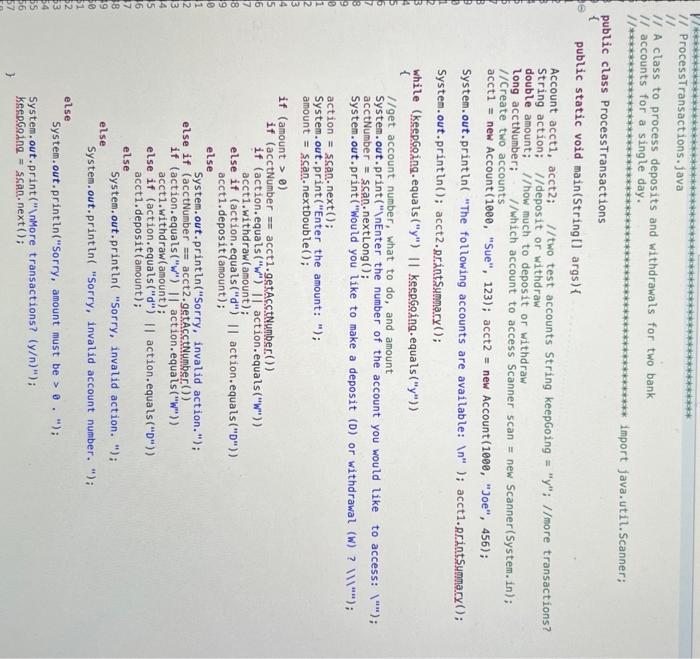 Solved File Account.java (see A Flexible Account Class | Chegg.com