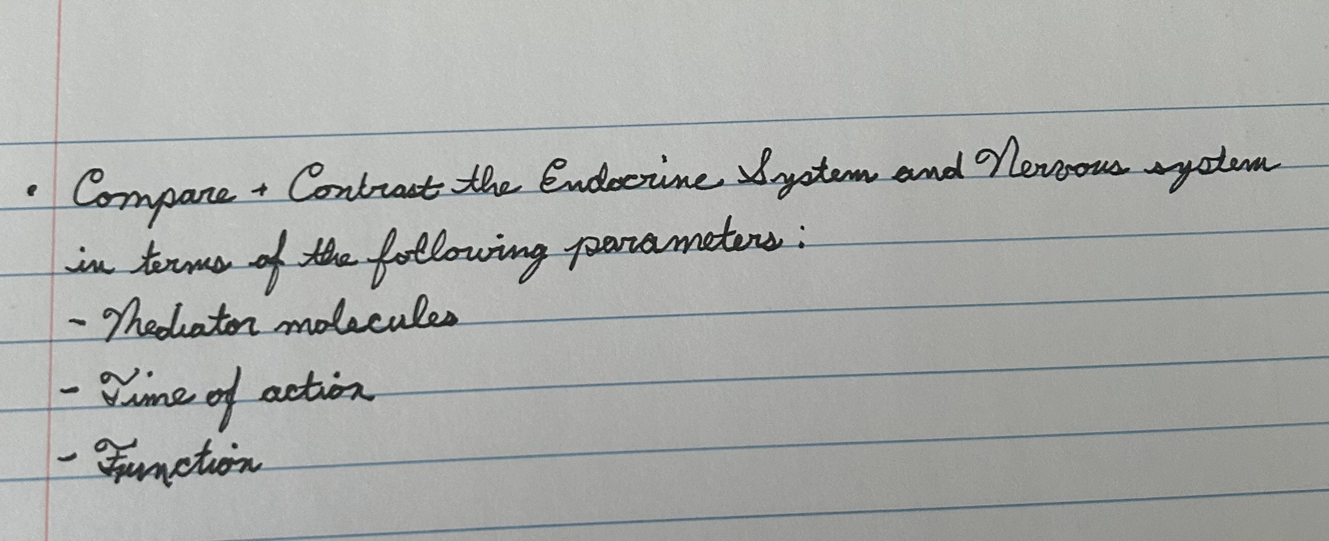 Solved Compare + ﻿Contrast the Endocrine System and Nervous | Chegg.com