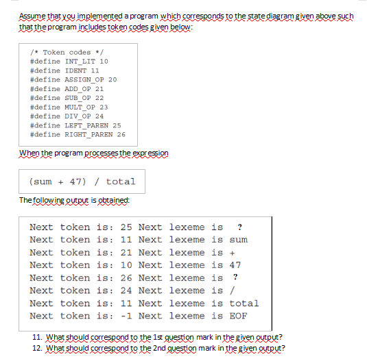 Solved Assume that you implemented a program which | Chegg.com