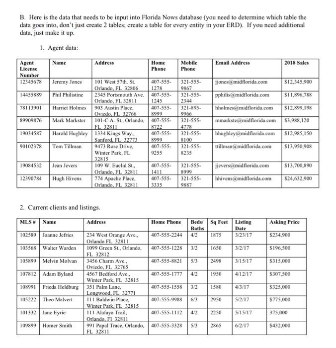 B. Part II: Create a database in MySQL Server. ( | Chegg.com