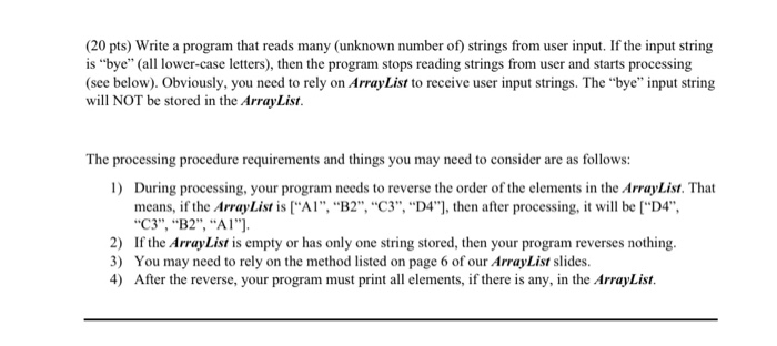 Solved (20 pts) Write a program that reads many (unknown | Chegg.com