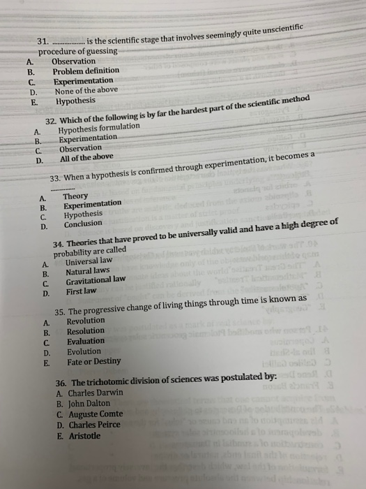 Solved 31 procedure of guessing Observation Problem | Chegg.com