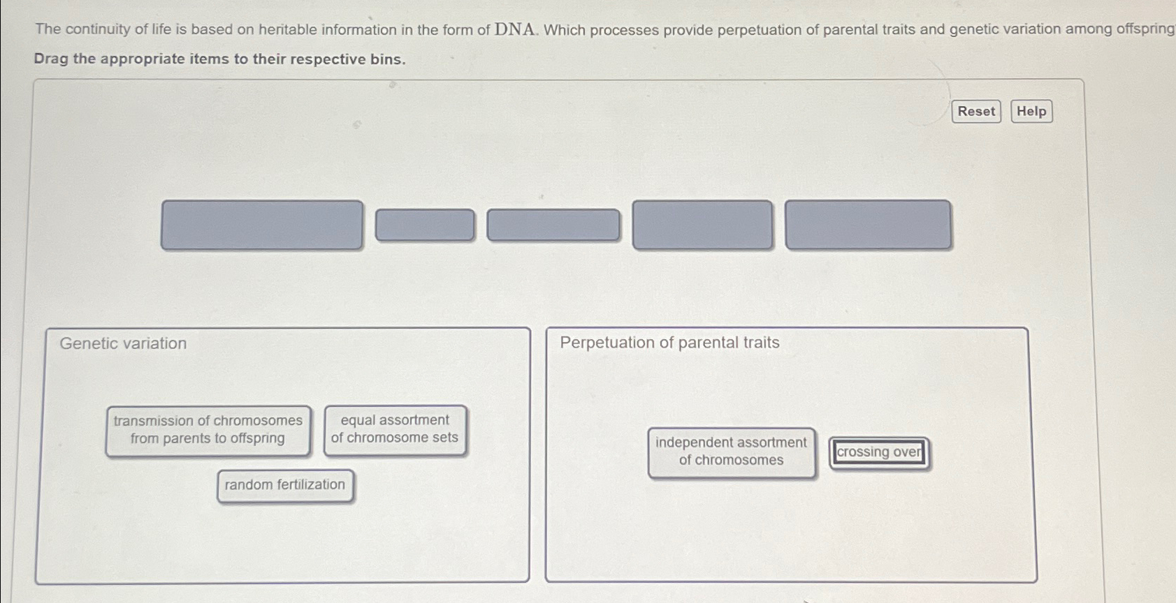 Solved The continuity of life is based on heritable | Chegg.com