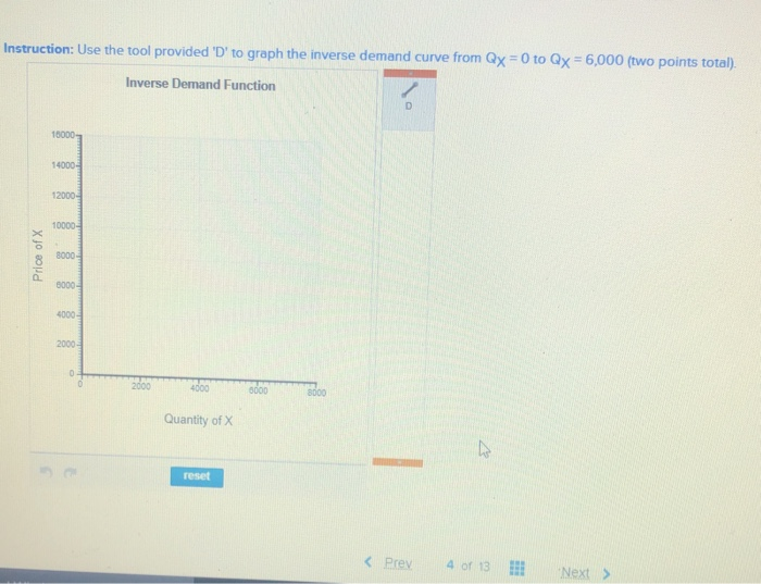 Solved The demand for good X is given by Qxd=6,000 - (1/2)Px | Chegg.com