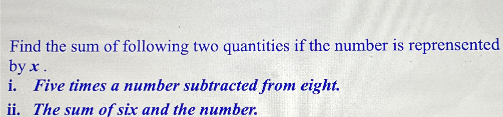 Solved Find the sum of following two quantities if the | Chegg.com
