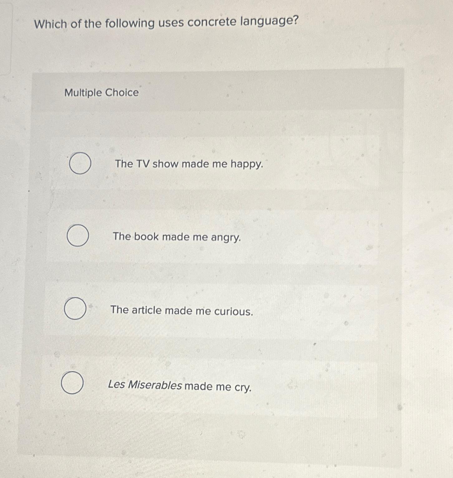 Solved Which of the following uses concrete | Chegg.com