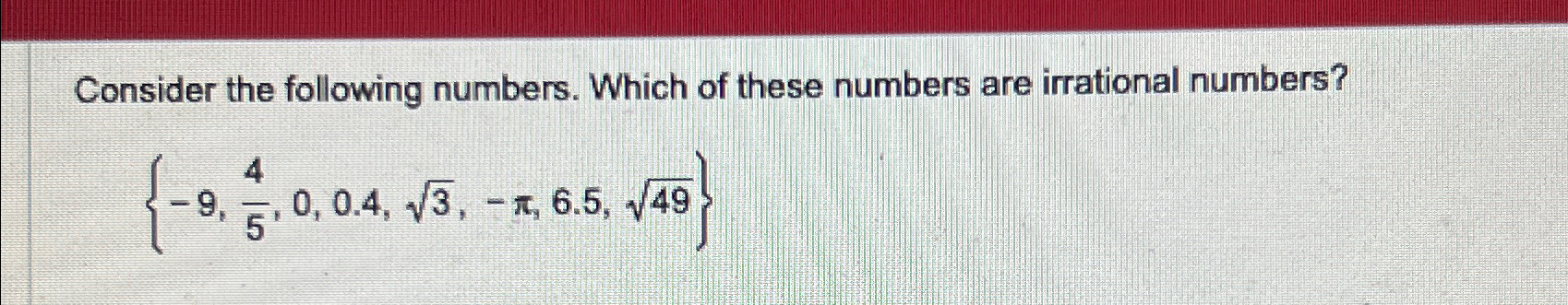 Solved Consider the following numbers. Which of these | Chegg.com
