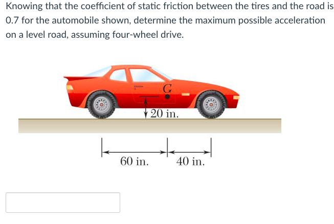 Solved Knowing that the coefficient of static friction | Chegg.com