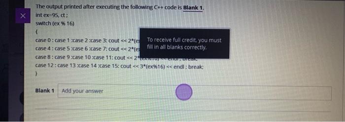 Solved х The output printed after executing the following CH | Chegg.com
