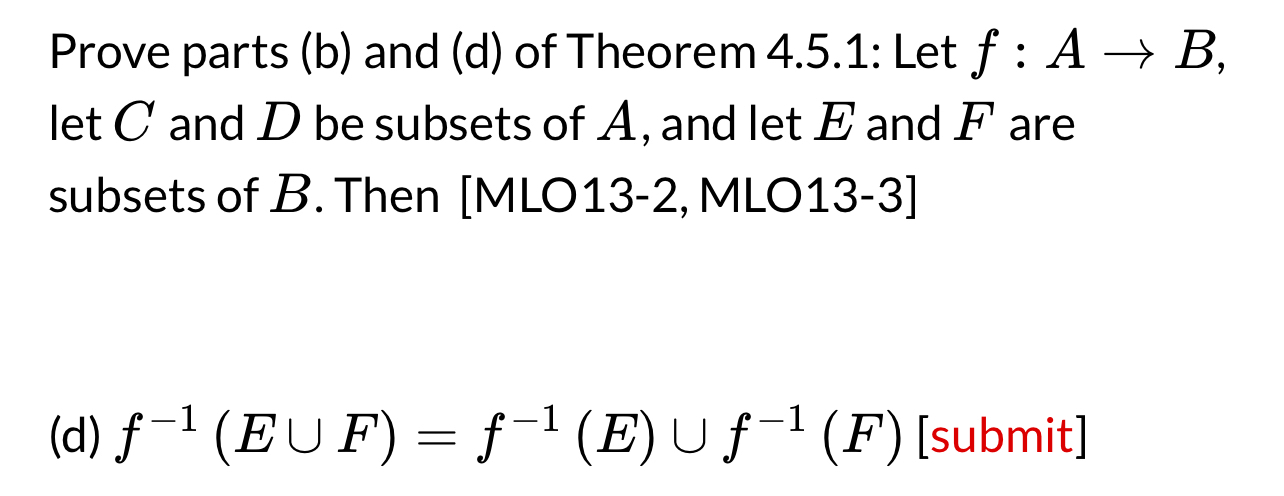 Solved Prove parts (b) ﻿and (d) ﻿of Theorem 4.5.1: Let | Chegg.com