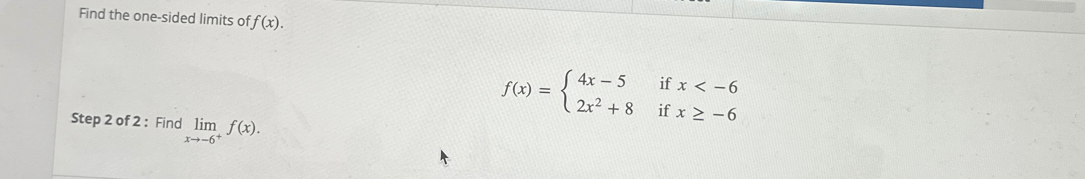 Solved Find the one-sided limits of | Chegg.com