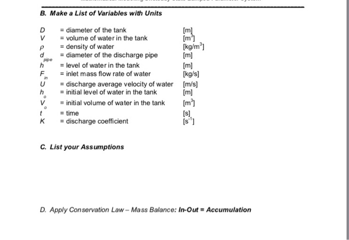 Solved CHE-331 Transport Phenomenal Mathematical Modeling | Chegg.com