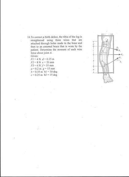 Solved To correct a birth defect, the tibia of the leg is | Chegg.com