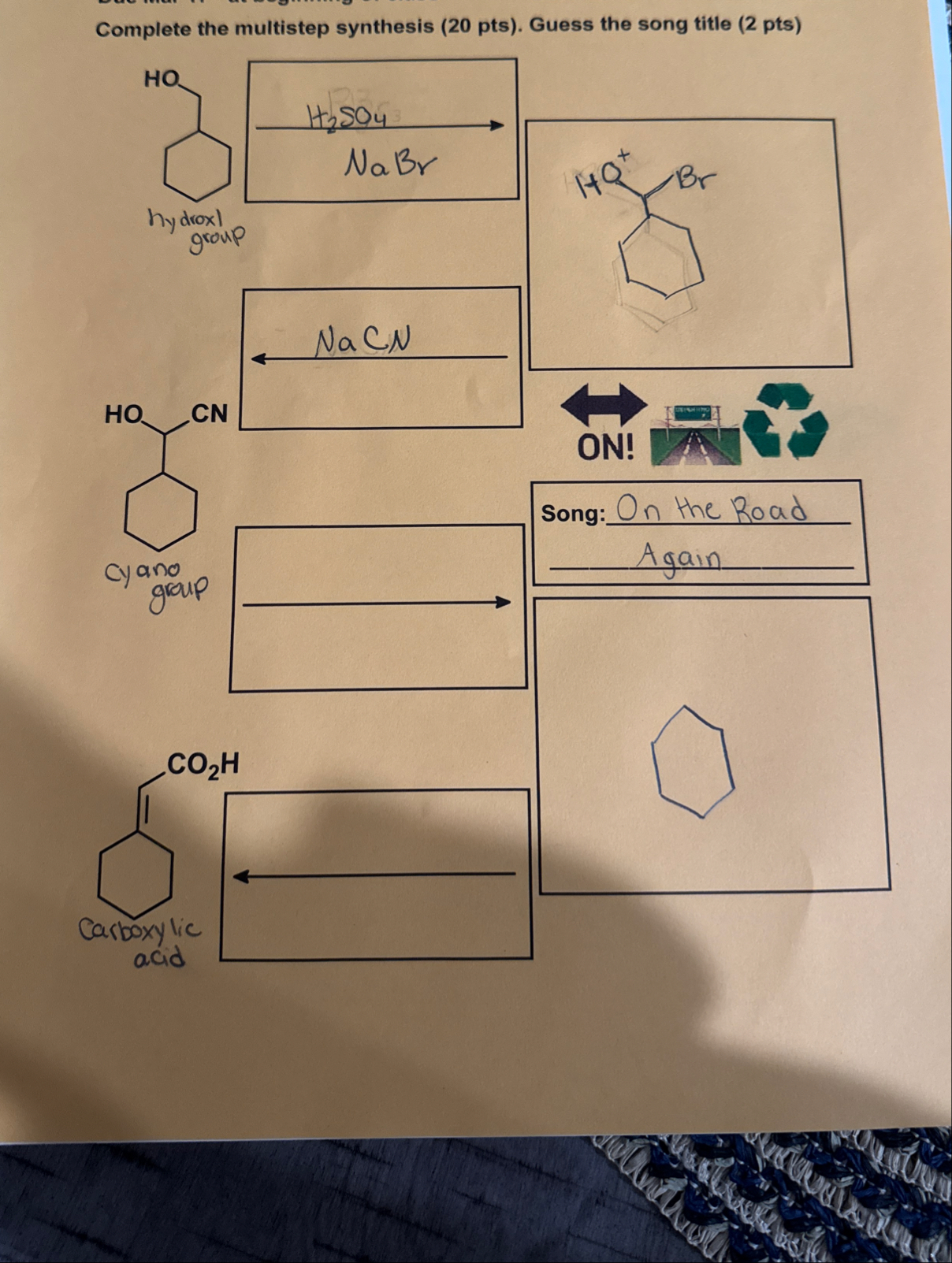 Solved Complete the multistep synthesis (20 ﻿pts). ﻿Guess | Chegg.com