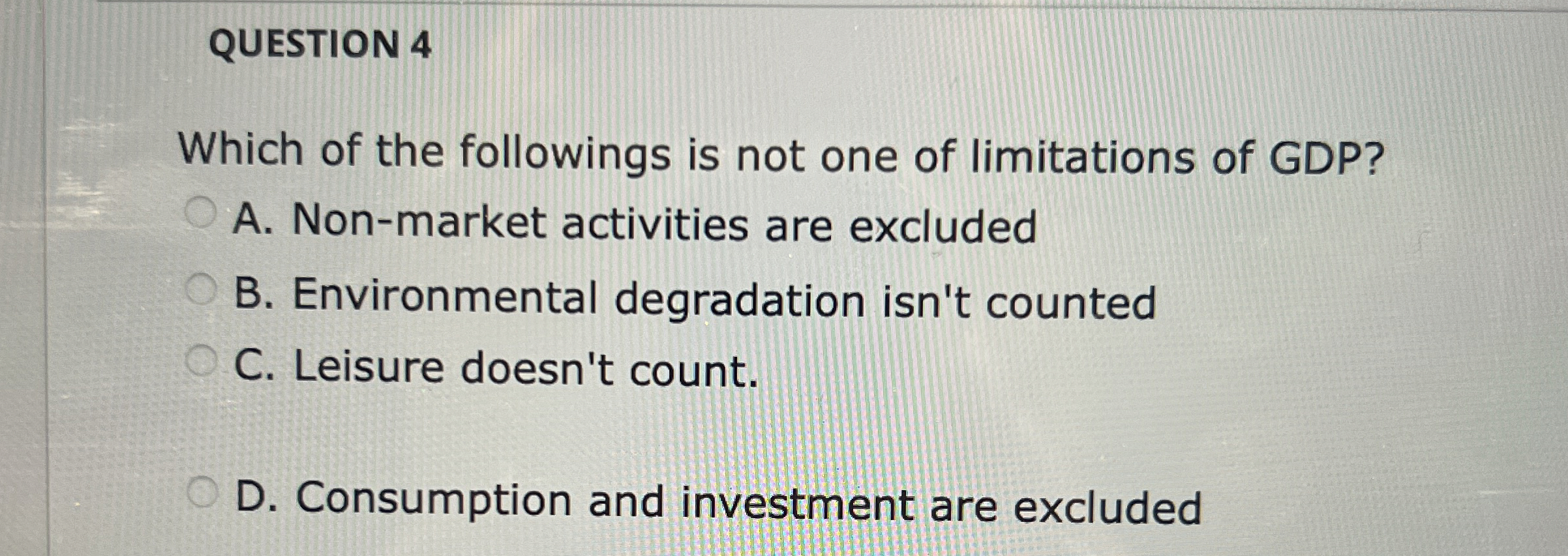 Solved QUESTION 4Which of the followings is not one of | Chegg.com