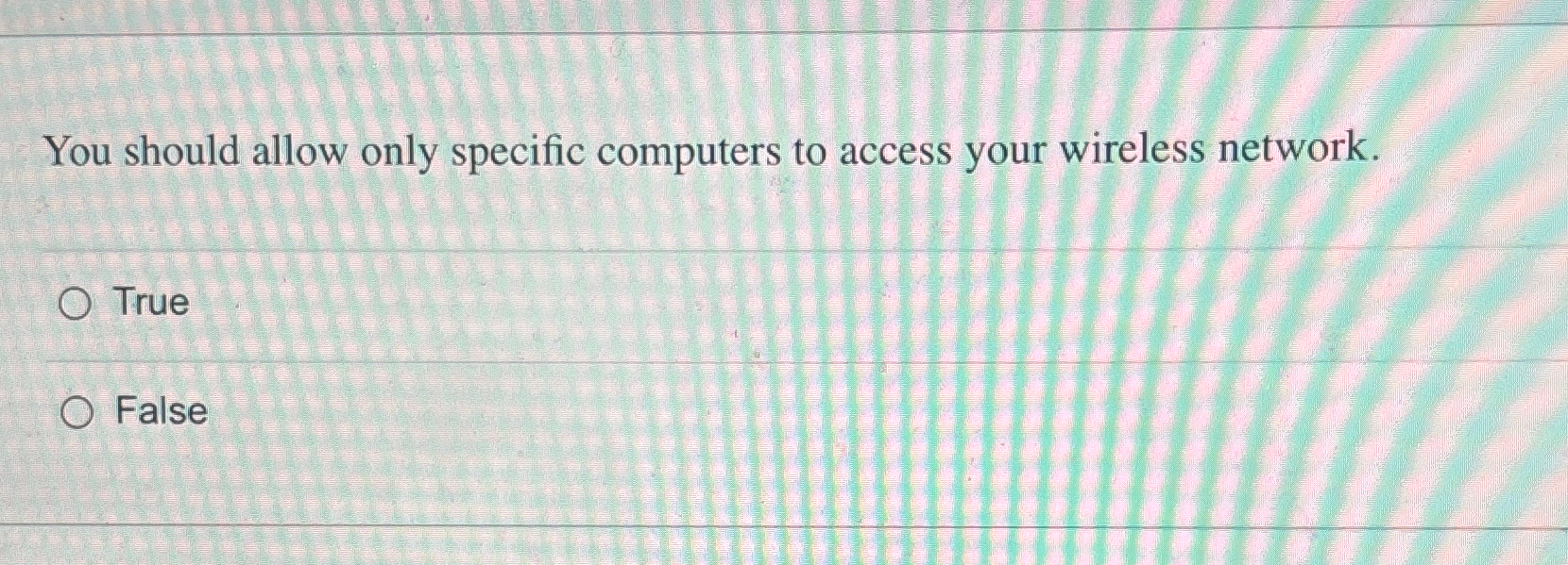 Solved You should allow only specific computers to access | Chegg.com